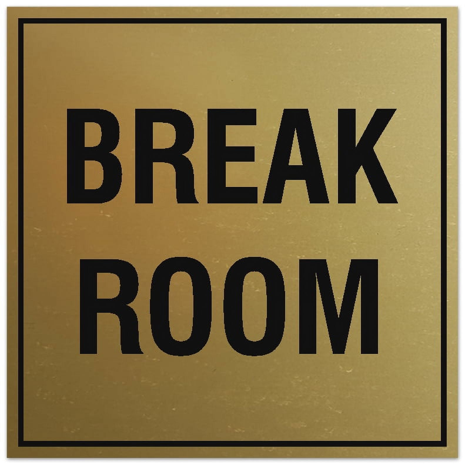 Signs ByLITA Square Break Room Sign - Easy Installation | Durable ...