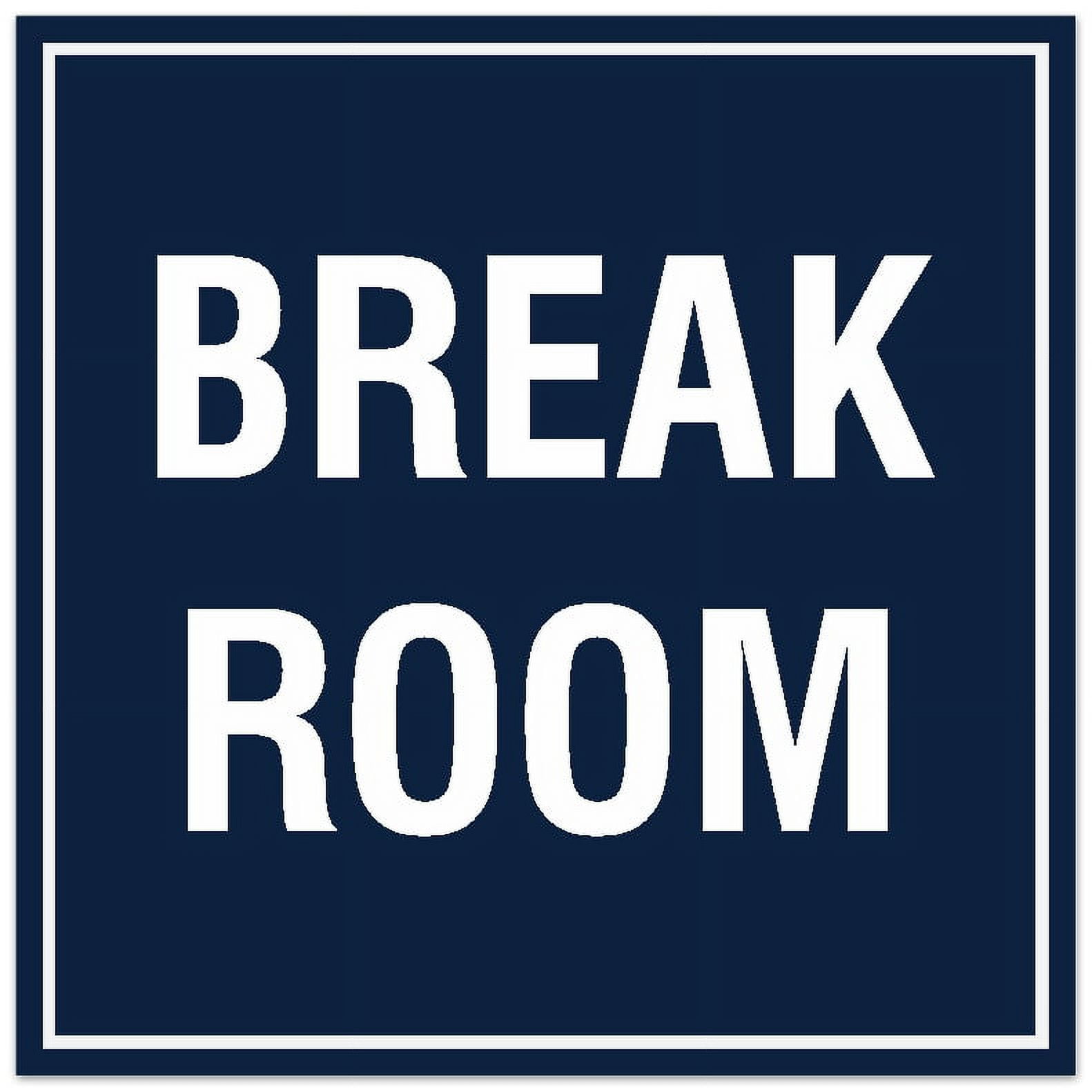 Signs ByLITA Square Break Room Sign - Easy Installation | Durable ...