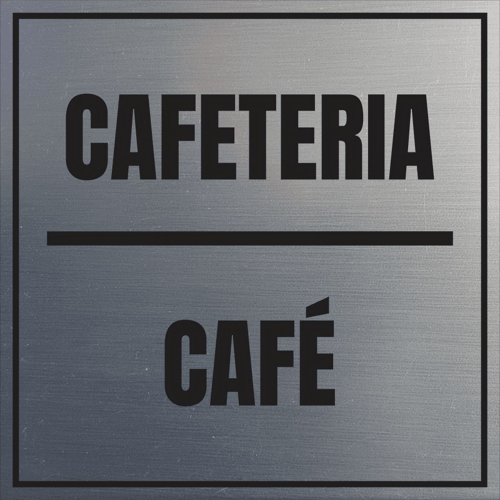 Signs ByLITA Square Cafeteria Door or Wall Sign | Spanish Bilingual ...