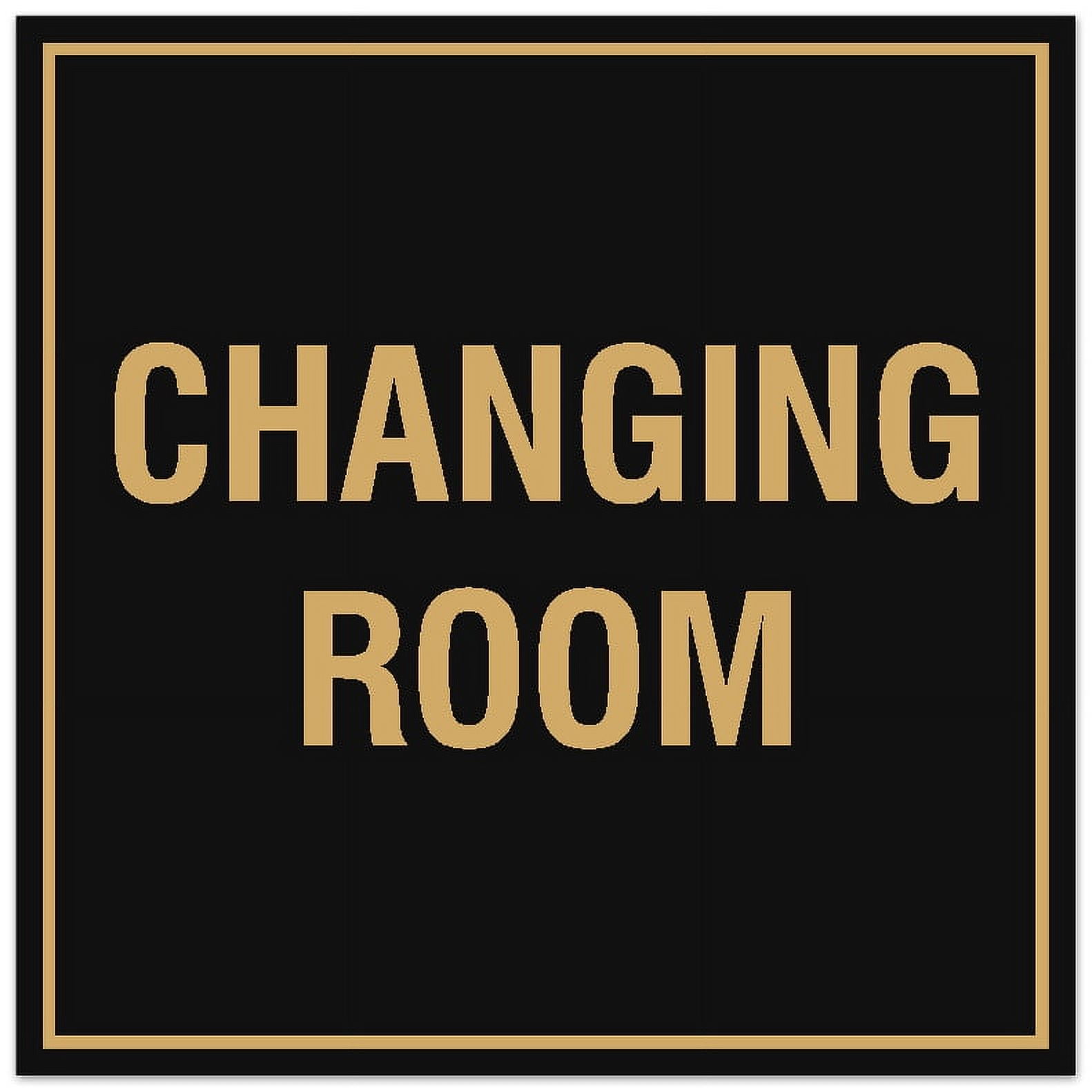 Signs ByLITA Square Changing Room Sign - Easy Installation | Durable ...