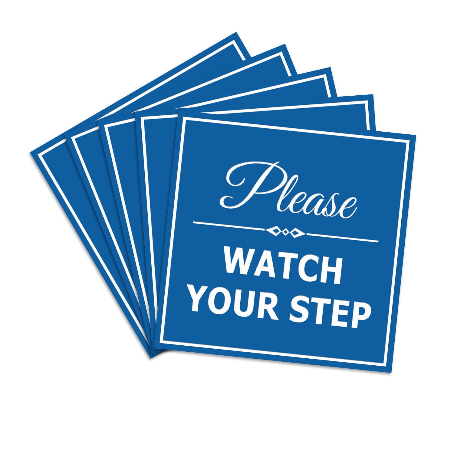 Signs ByLITA Square Classy Please Watch Your Step Sign | Safety Sign ...