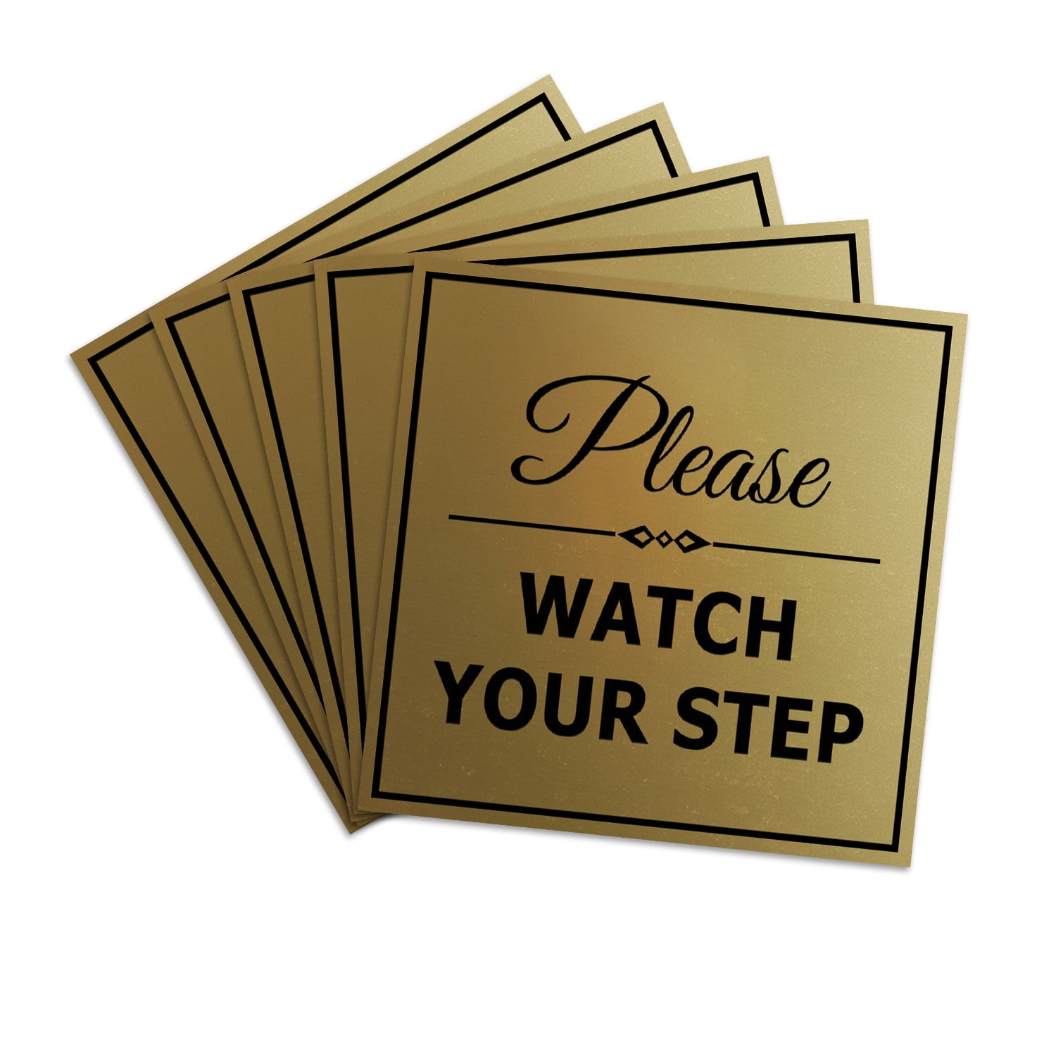 Signs ByLITA Square Classy Please Watch Your Step Sign | Safety Sign ...