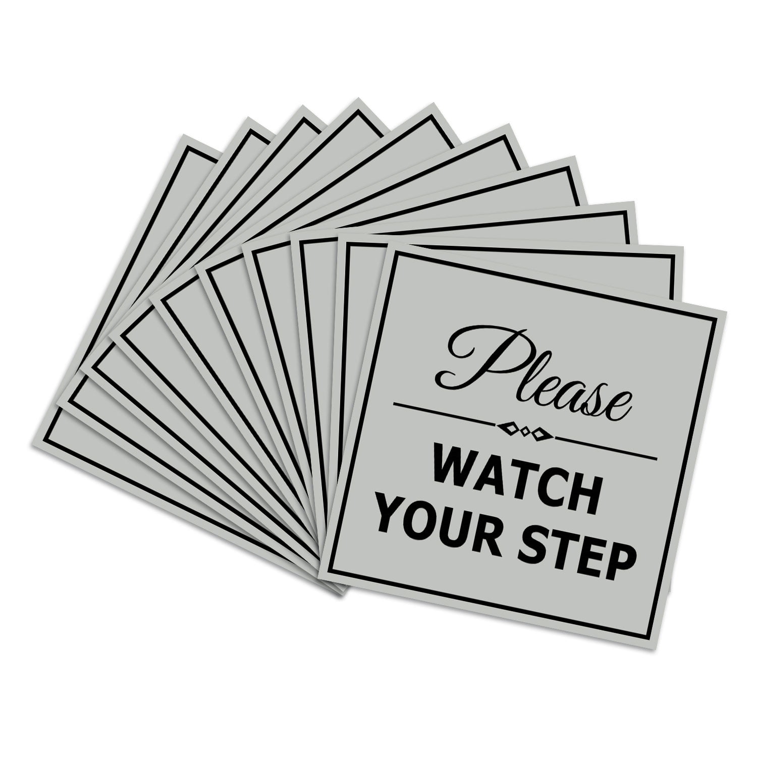 Signs ByLITA Square Classy Please Watch Your Step Sign | Safety Sign ...