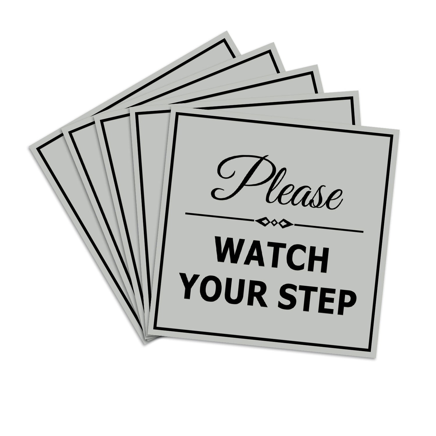 Signs ByLITA Square Classy Please Watch Your Step Sign | Safety Sign ...