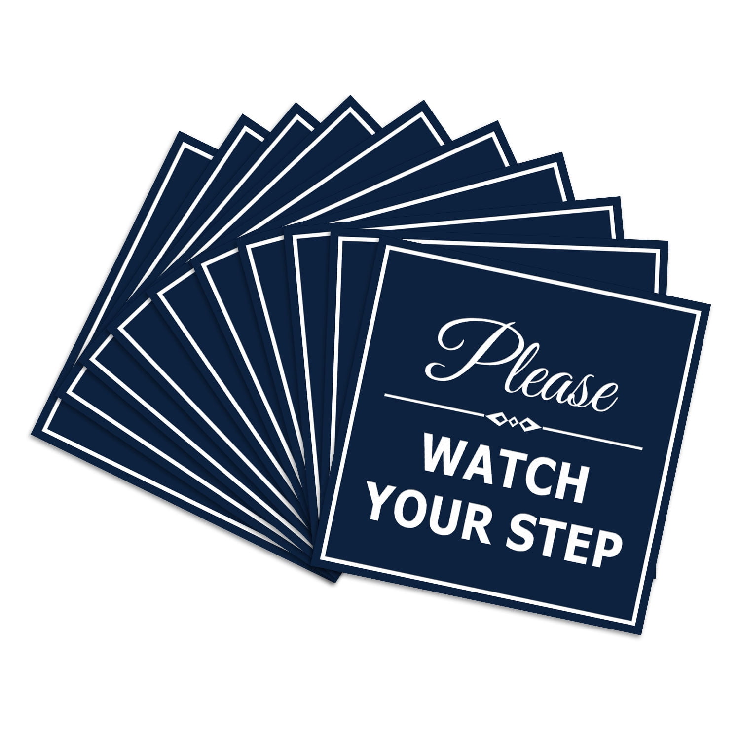 Signs ByLITA Square Classy Please Watch Your Step Sign | Safety Sign ...