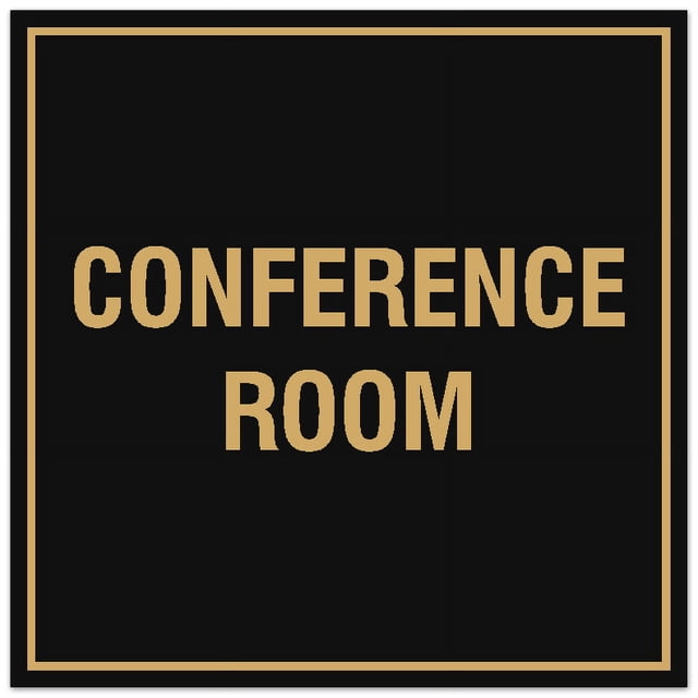 Signs ByLITA Square Conference Room Sign - Easy Installation | Durable ...