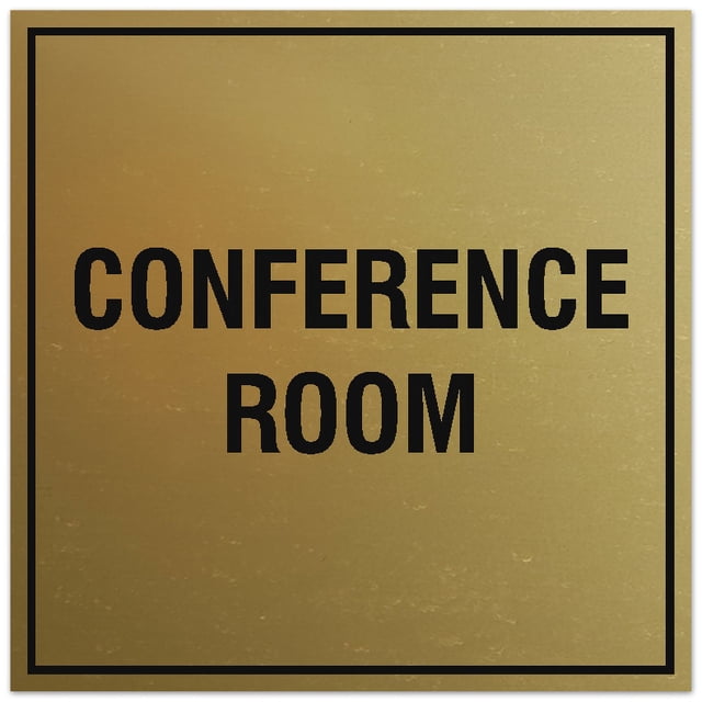 Signs ByLITA Square Conference Room Sign - Easy Installation | Durable ...