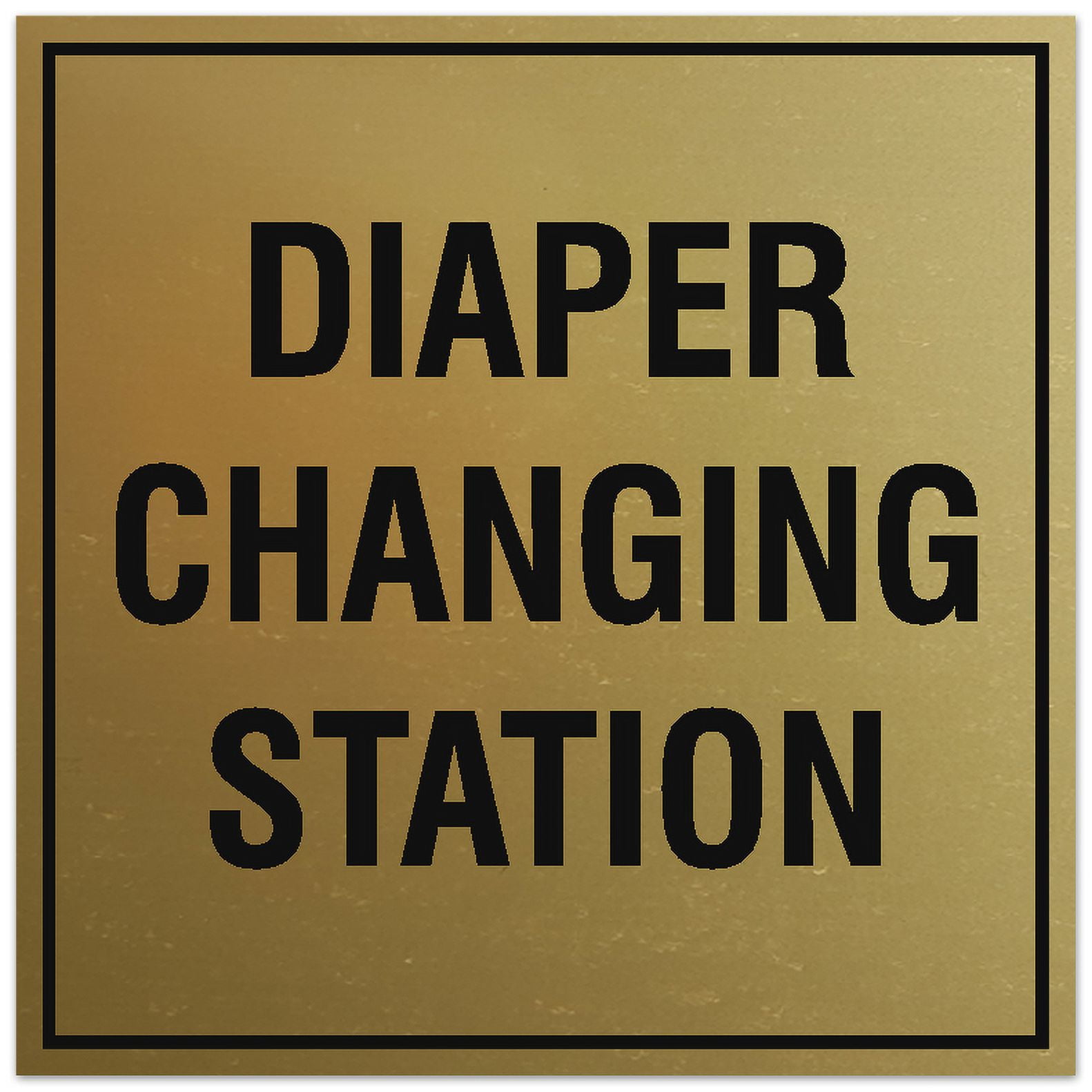 Signs ByLITA Square Diaper Changing Station Sign - Easy Installation ...