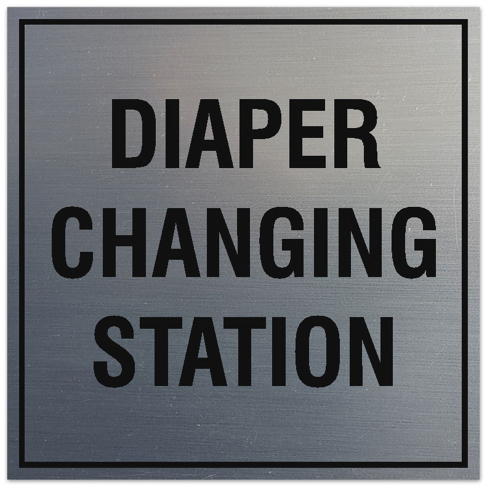Signs ByLITA Square Diaper Changing Station Sign - Easy Installation ...