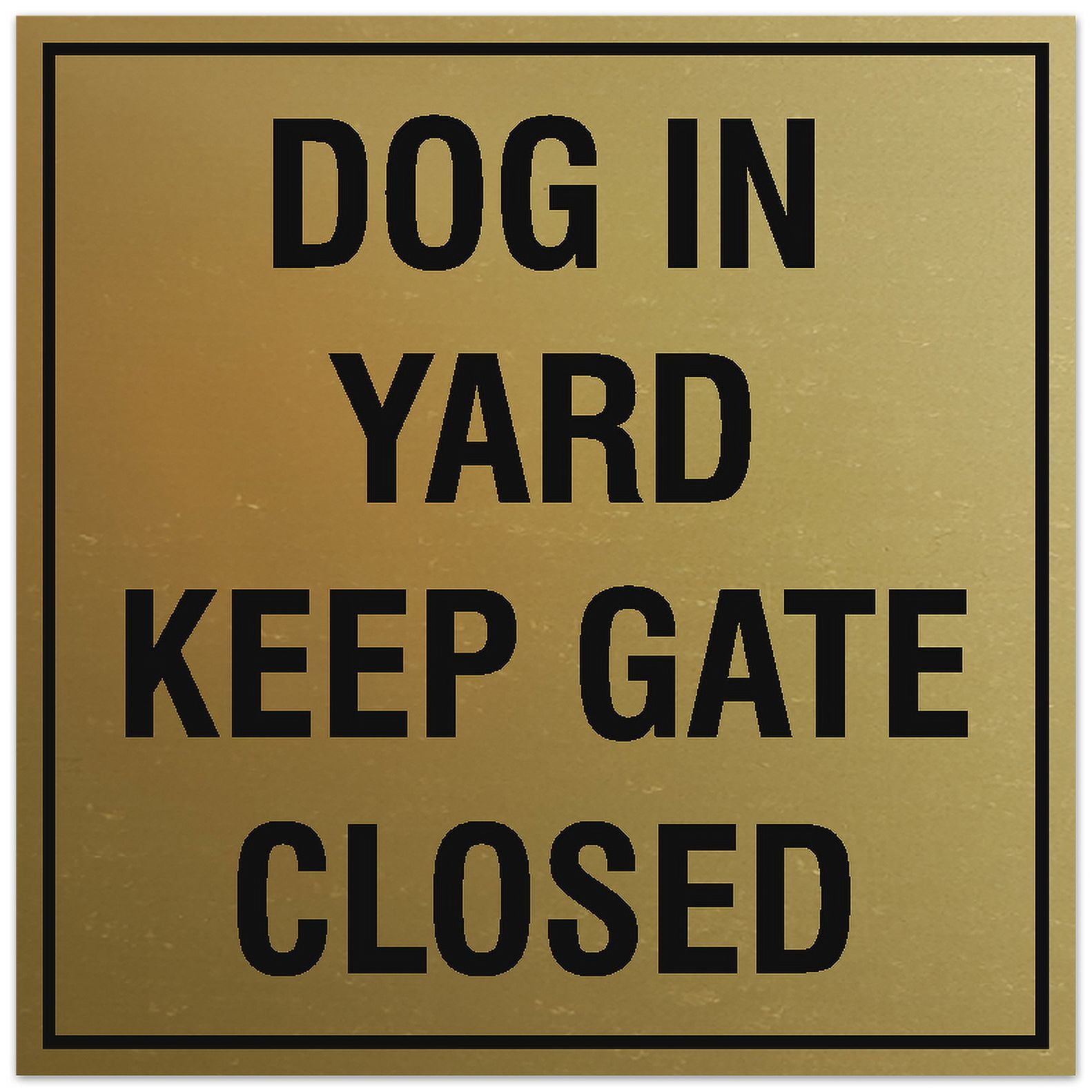 Signs ByLITA Square Dog in Yard Keep Gate Closed Sign - Easy ...