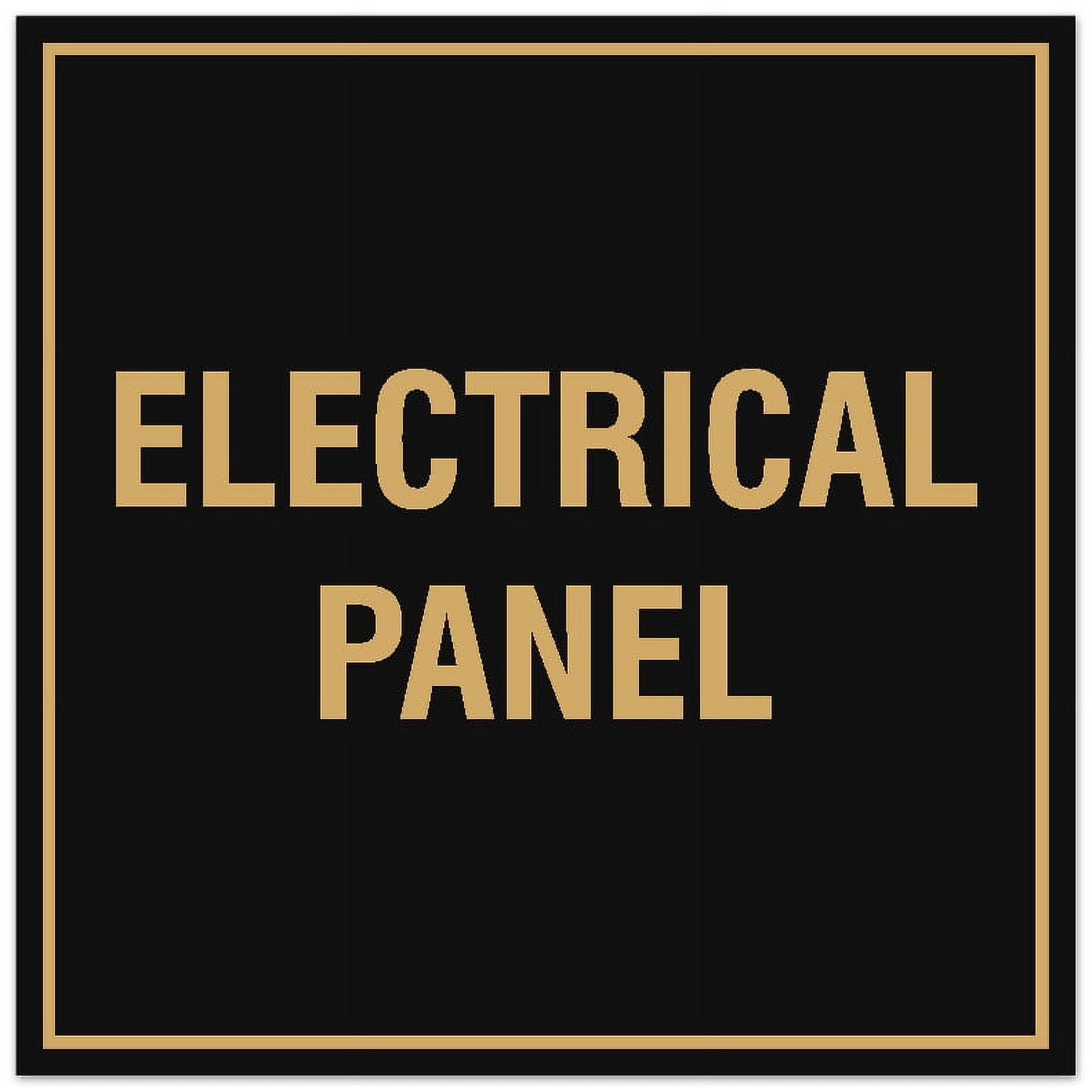 Signs ByLITA Square Electrical Panel Sign - Easy Installation | Durable ...