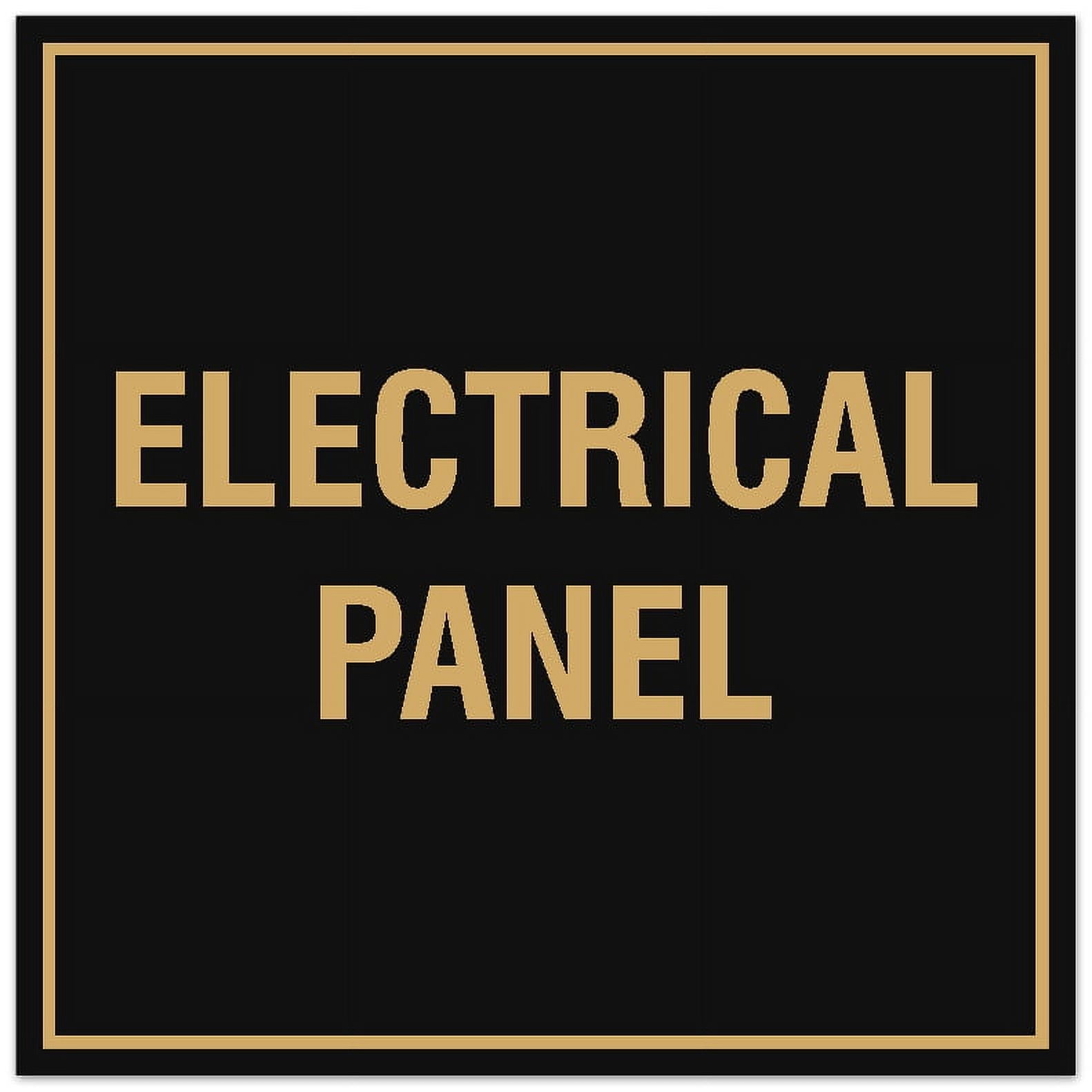 Signs ByLITA Square Electrical Panel Sign - Easy Installation | Durable ...