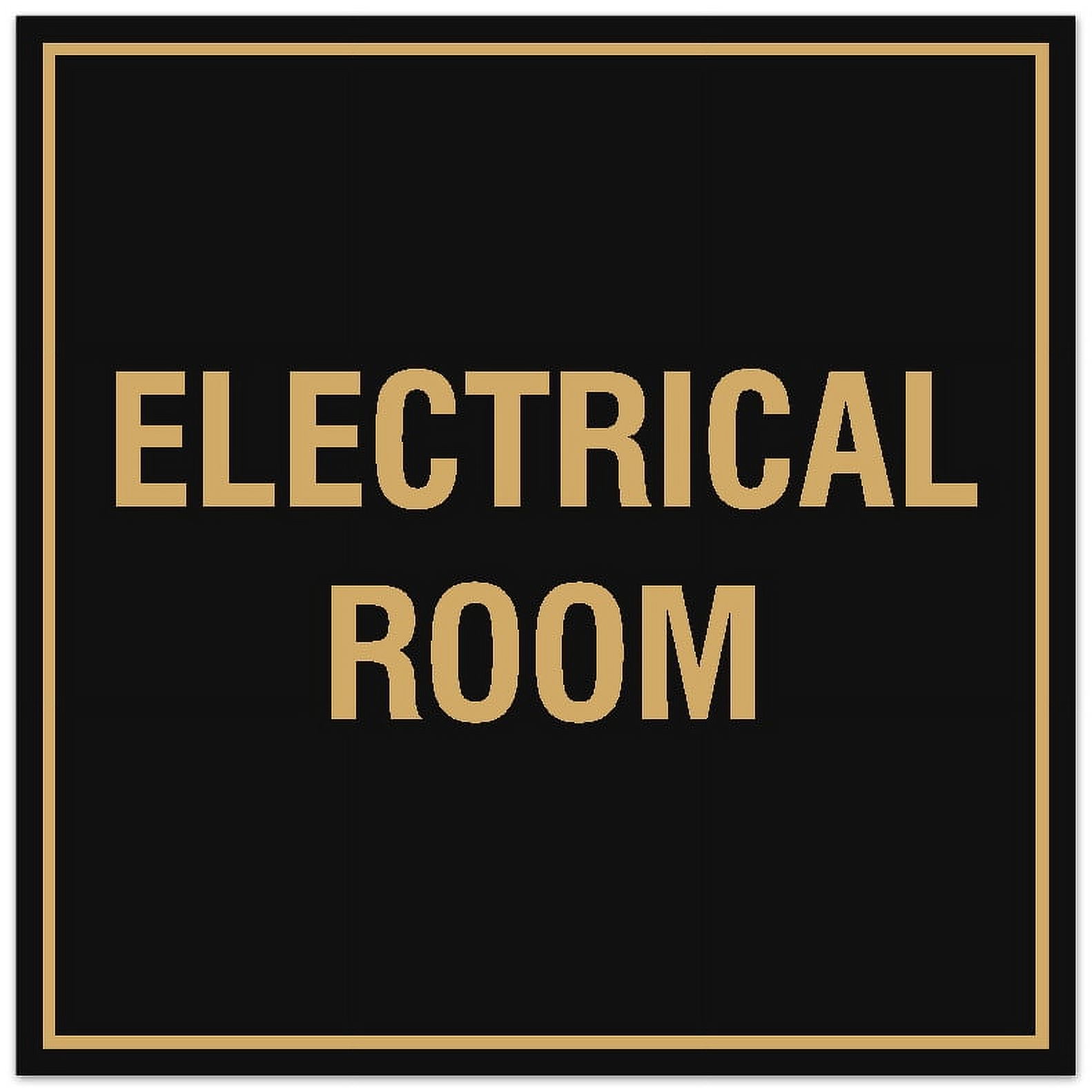 Signs ByLITA Square Electrical Room Sign - Easy Installation | Durable ...