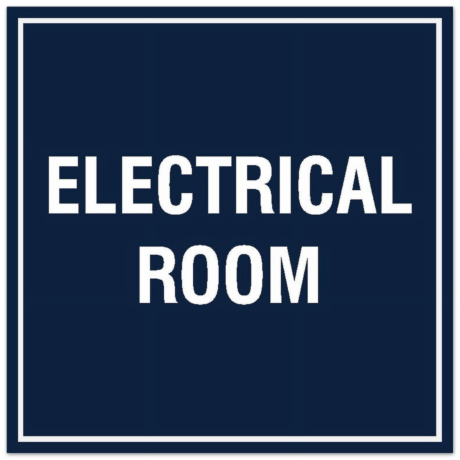 Signs ByLITA Square Electrical Room Sign - Easy Installation | Durable ...