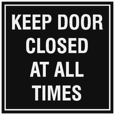 Signs ByLITA Classic Framed, Keep fridge door closed Sign (Black Gold ...