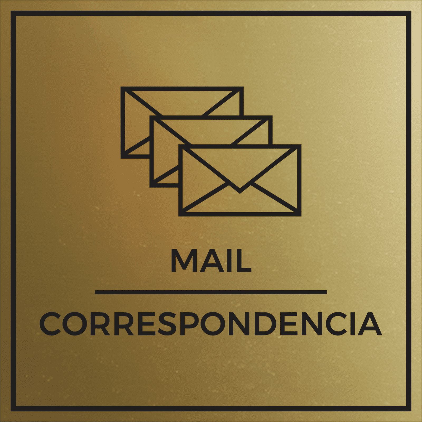 Signs ByLITA Square Mail Door or Wall Sign | Spanish Bilingual Business ...