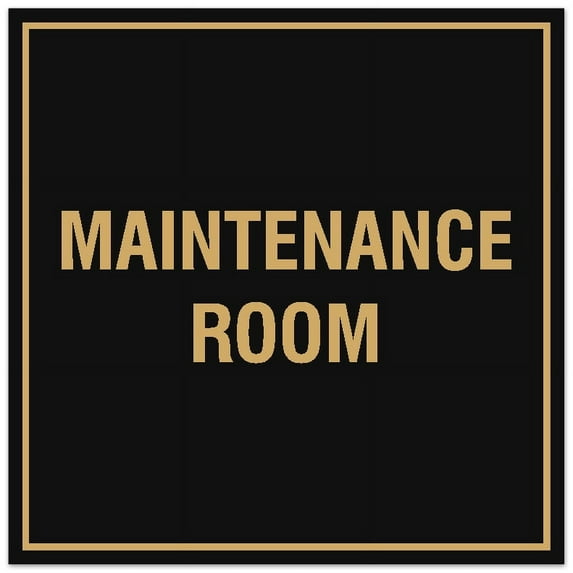 Signs ByLITA Square Maintenance Room Sign - Easy Installation | Durable ...