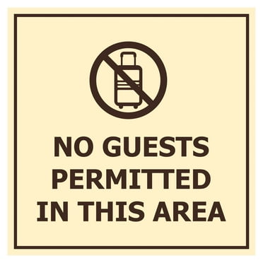 Signs ByLITA Designer No Entry Without Permission Sign (Black Gold ...