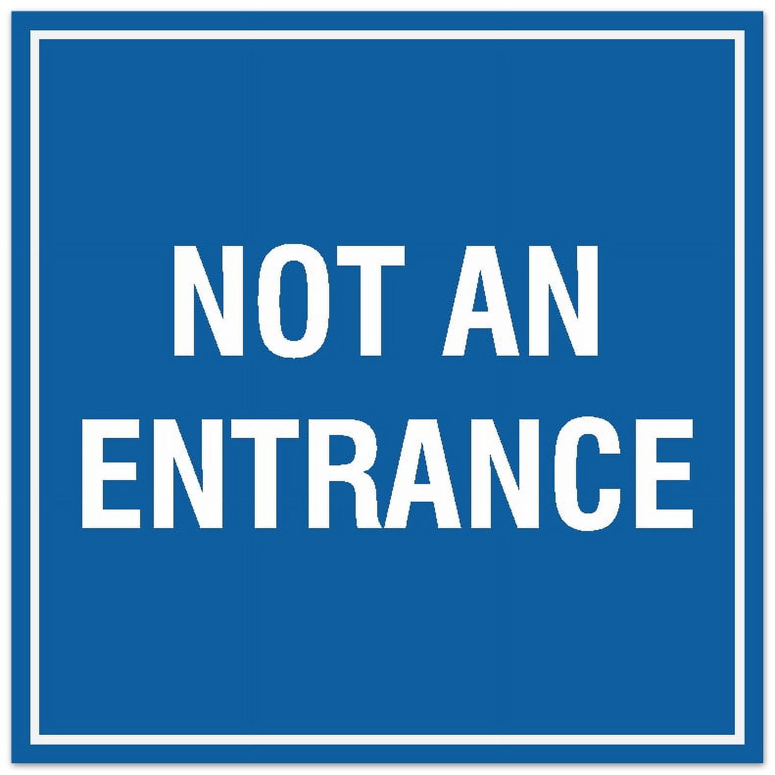 Signs ByLITA Square Not an Entrance Sign - Easy Installation | Durable ...