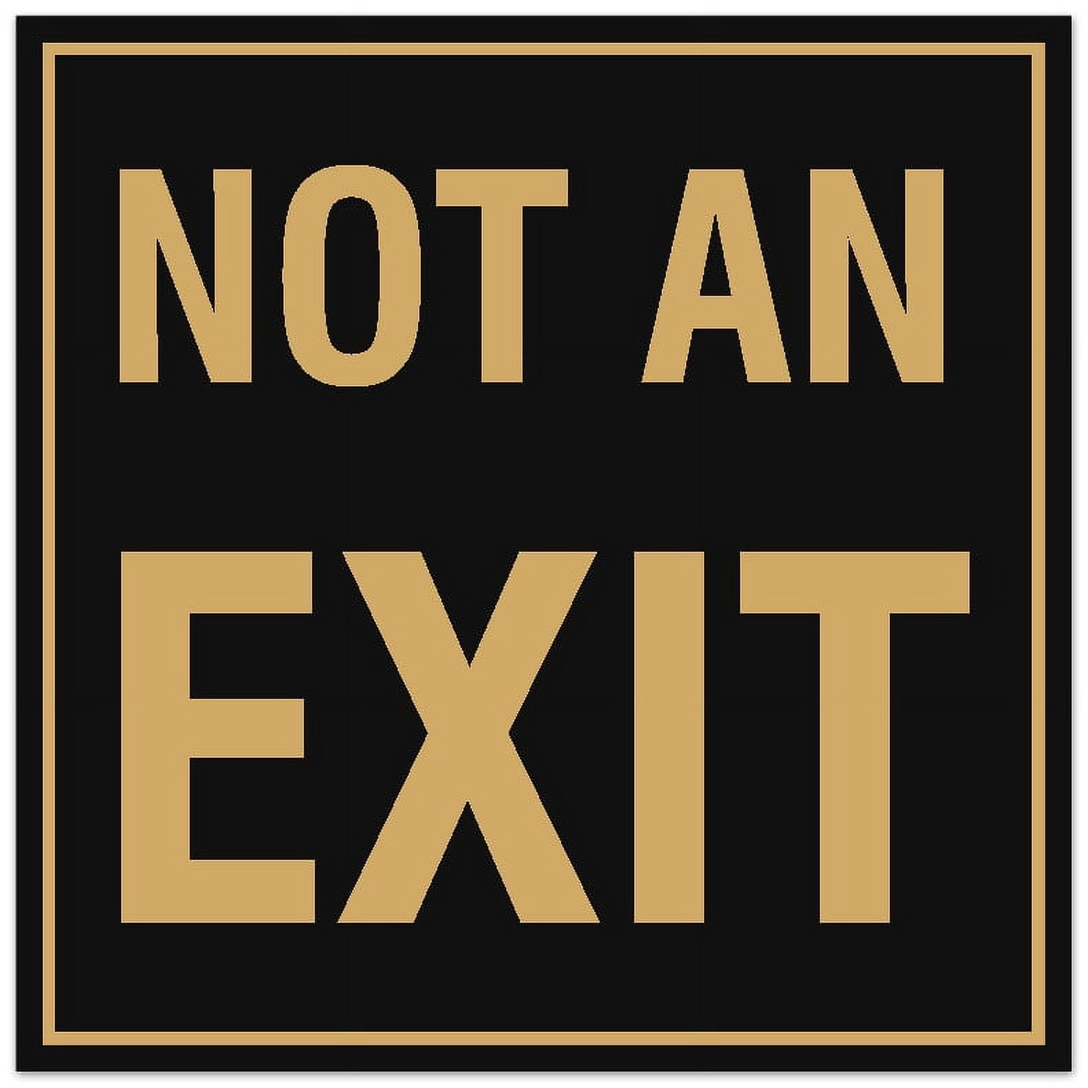 Signs ByLITA Square Not an Exit Sign - Easy Installation | Durable ...