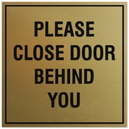 Signs ByLITA Classic Framed, Keep fridge door closed Sign (Black Gold ...