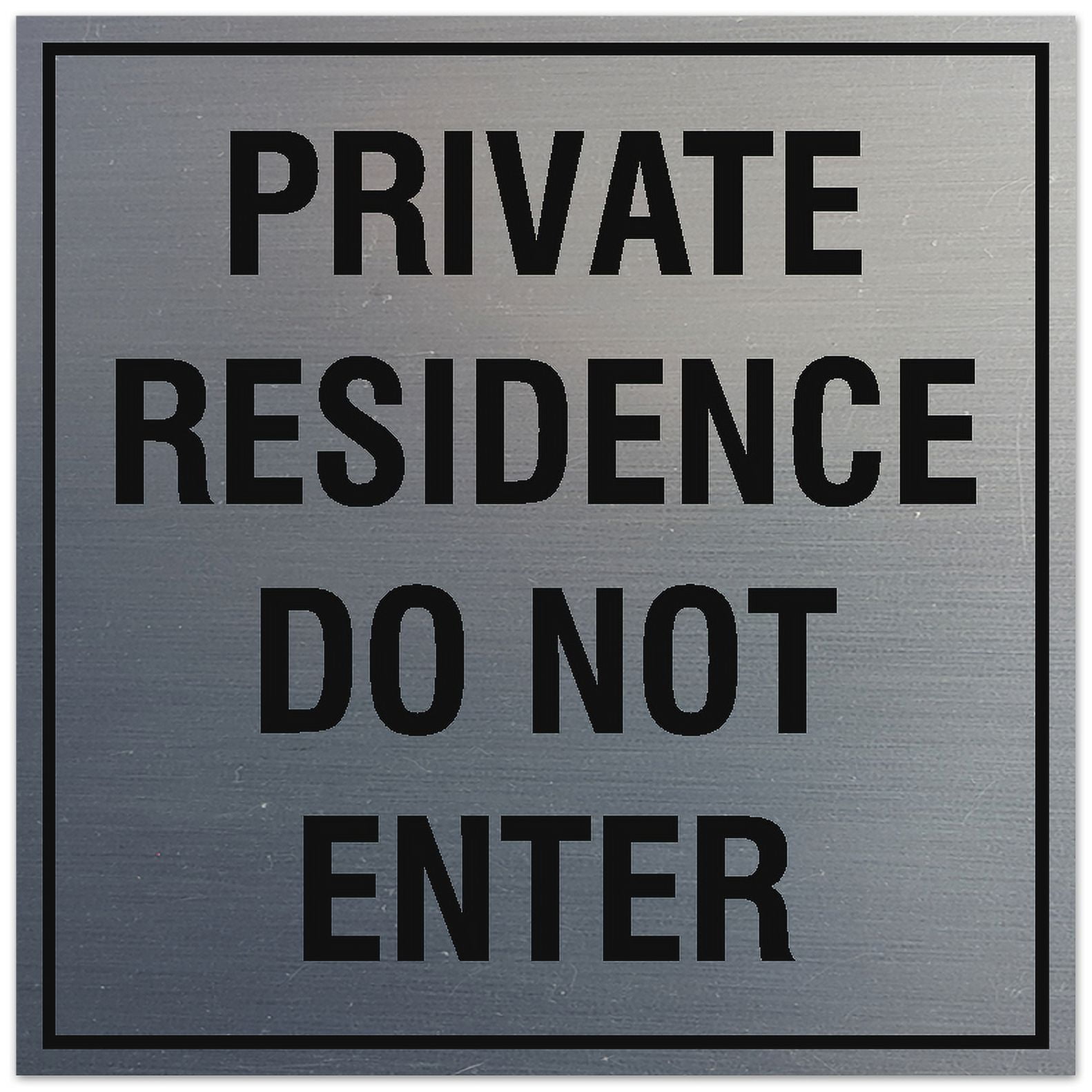 Signs ByLITA Square Private Residence Do Not Enter Sign - Easy ...