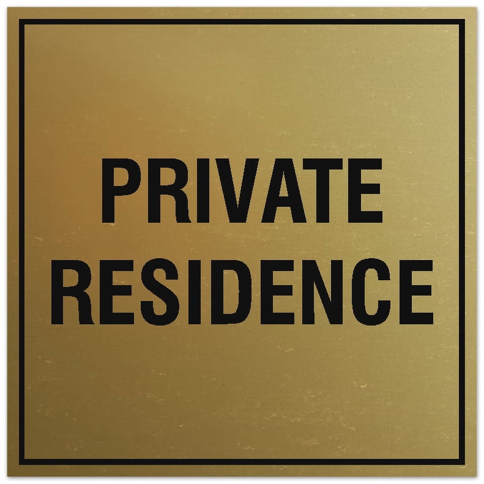 Signs ByLITA Square Private Residence Sign - Easy Installation ...