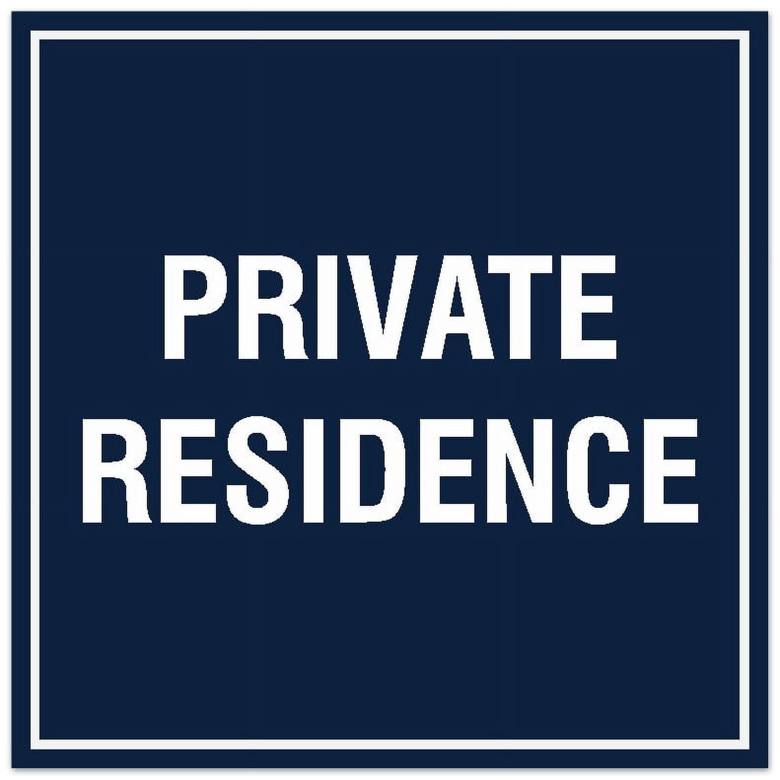 Signs ByLITA Square Private Residence Sign - Easy Installation ...