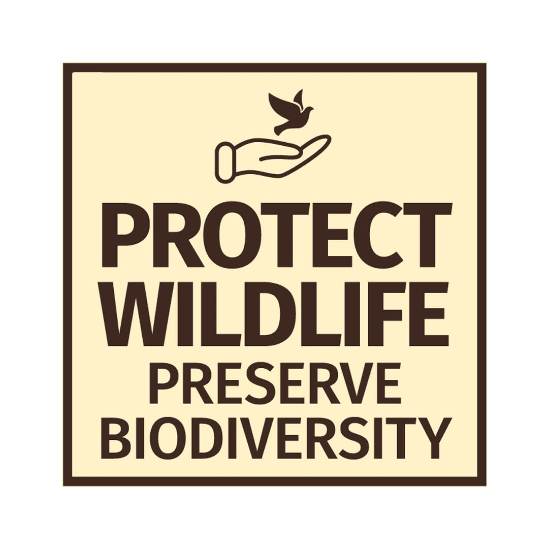 Signs ByLITA Square Protect Wildlife, Preserve Biodiversity Sign (Ivory ...