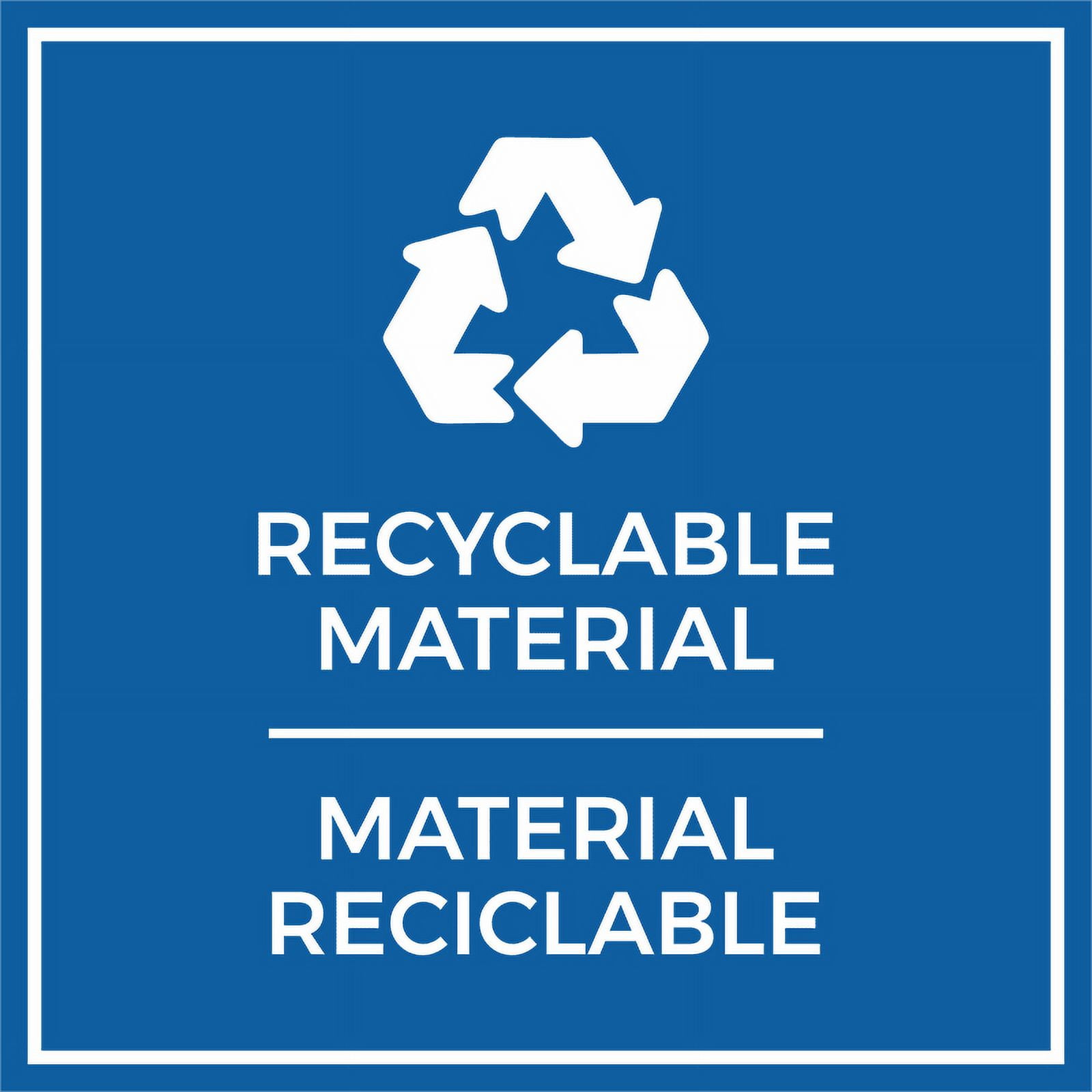 Signs ByLITA Square Recyclable Material Door or Wall Sign | Spanish ...