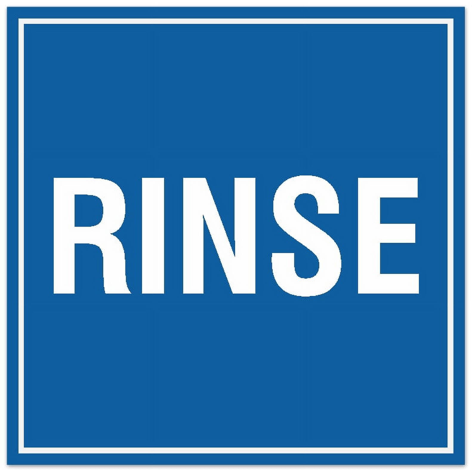 Signs ByLITA Square Rinse Sign - Easy Installation | Durable Material ...