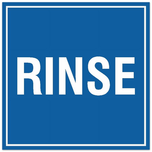 Signs ByLITA Square Rinse Sign - Easy Installation | Durable Material ...