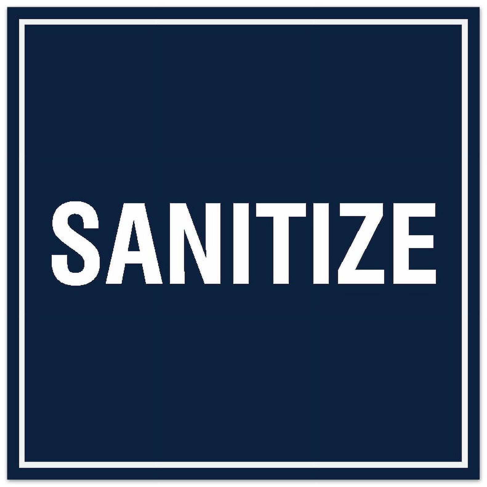Signs ByLITA Square Sanitize Sign - Easy Installation | Durable ...