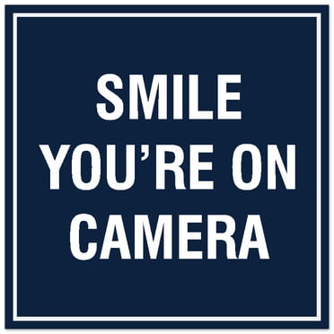 Circle If You Can Read This Sign We Can See You (CCTV Camera) Sign (Red ...