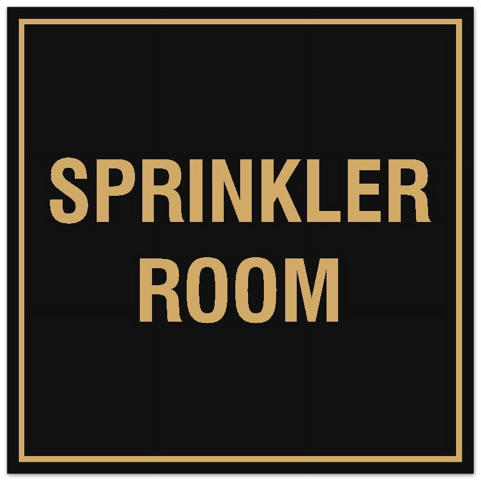Signs ByLITA Square Sprinkler Room Sign - Easy Installation | Durable ...