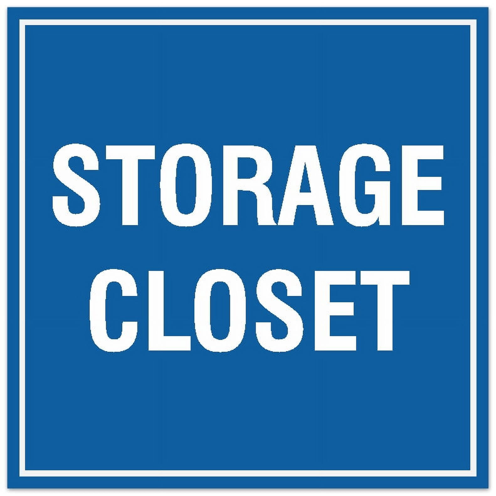 Signs ByLITA Square Storage Closet Sign - Easy Installation | Durable ...