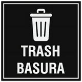 Signs ByLITA Square Trash Basura Sign - Easy Installation | Durable ...