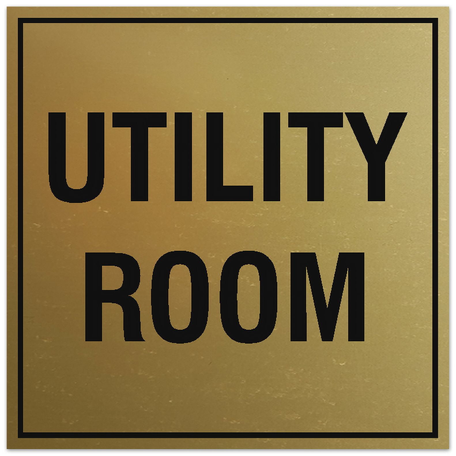 Signs ByLITA Square Utility Room Sign - Easy Installation | Durable ...