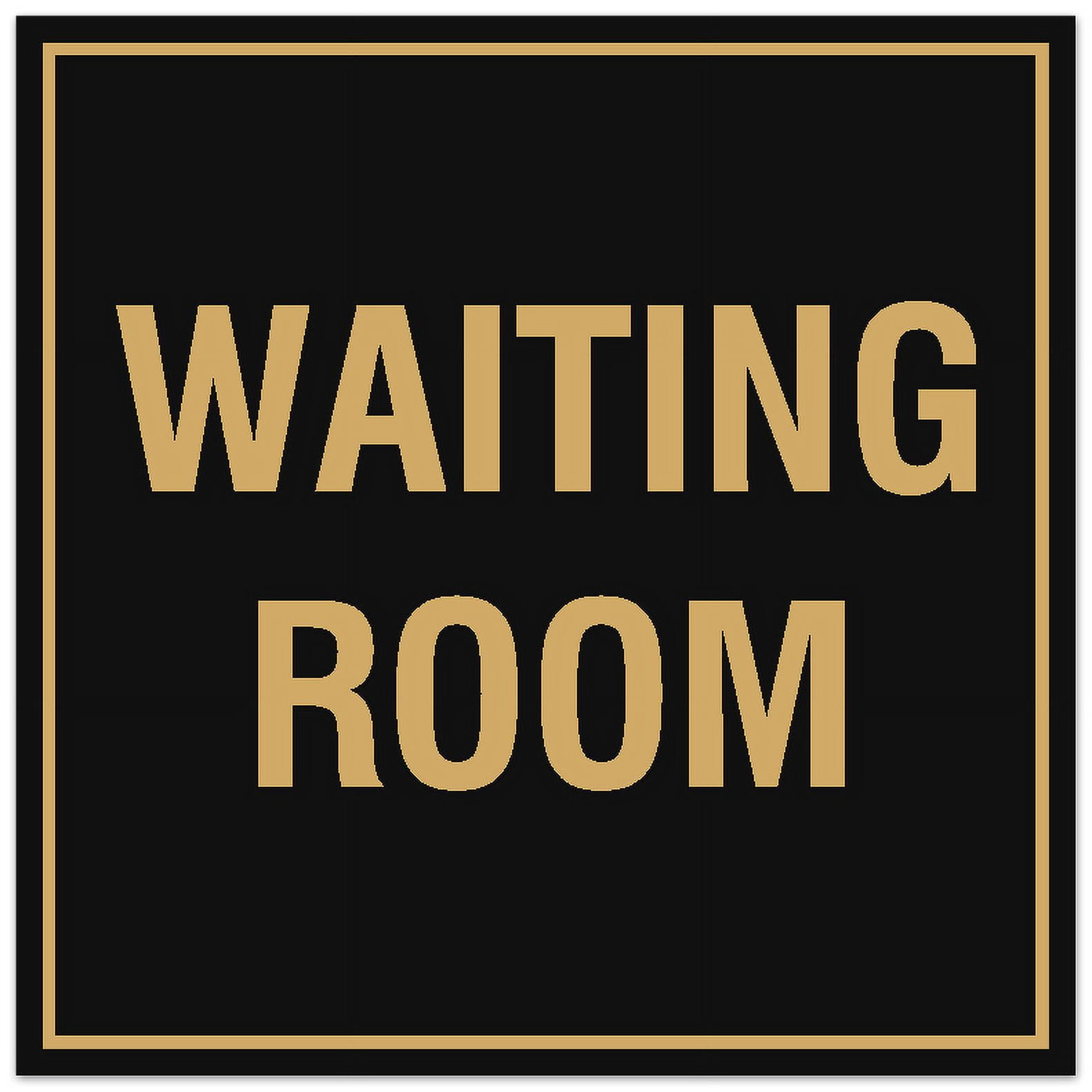 Signs ByLITA Square Waiting Room Sign - Easy Installation | Durable ...