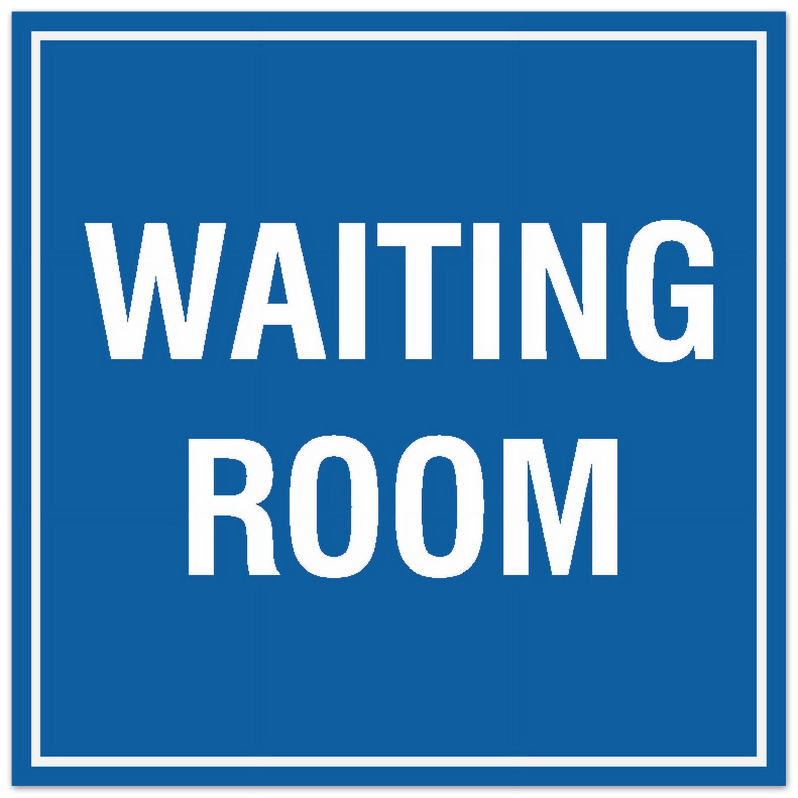 Signs ByLITA Square Waiting Room Sign - Easy Installation | Durable ...