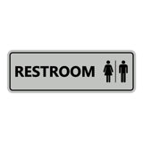 Signs ByLITA Standard All Gender Restroom(Lt Gray) - Small 2" X 6 ...