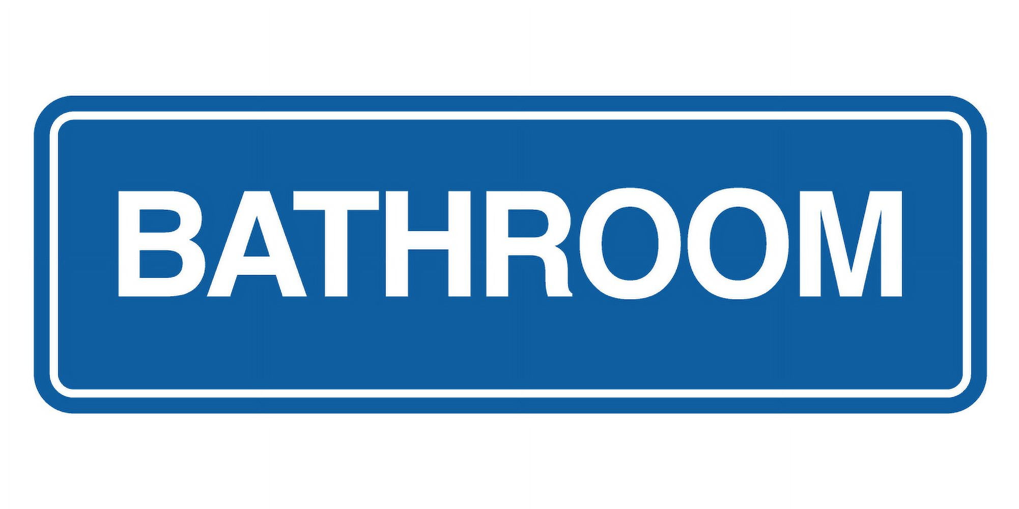 Signs ByLITA Standard Bathroom Wall or Door Sign | Easy Installation ...