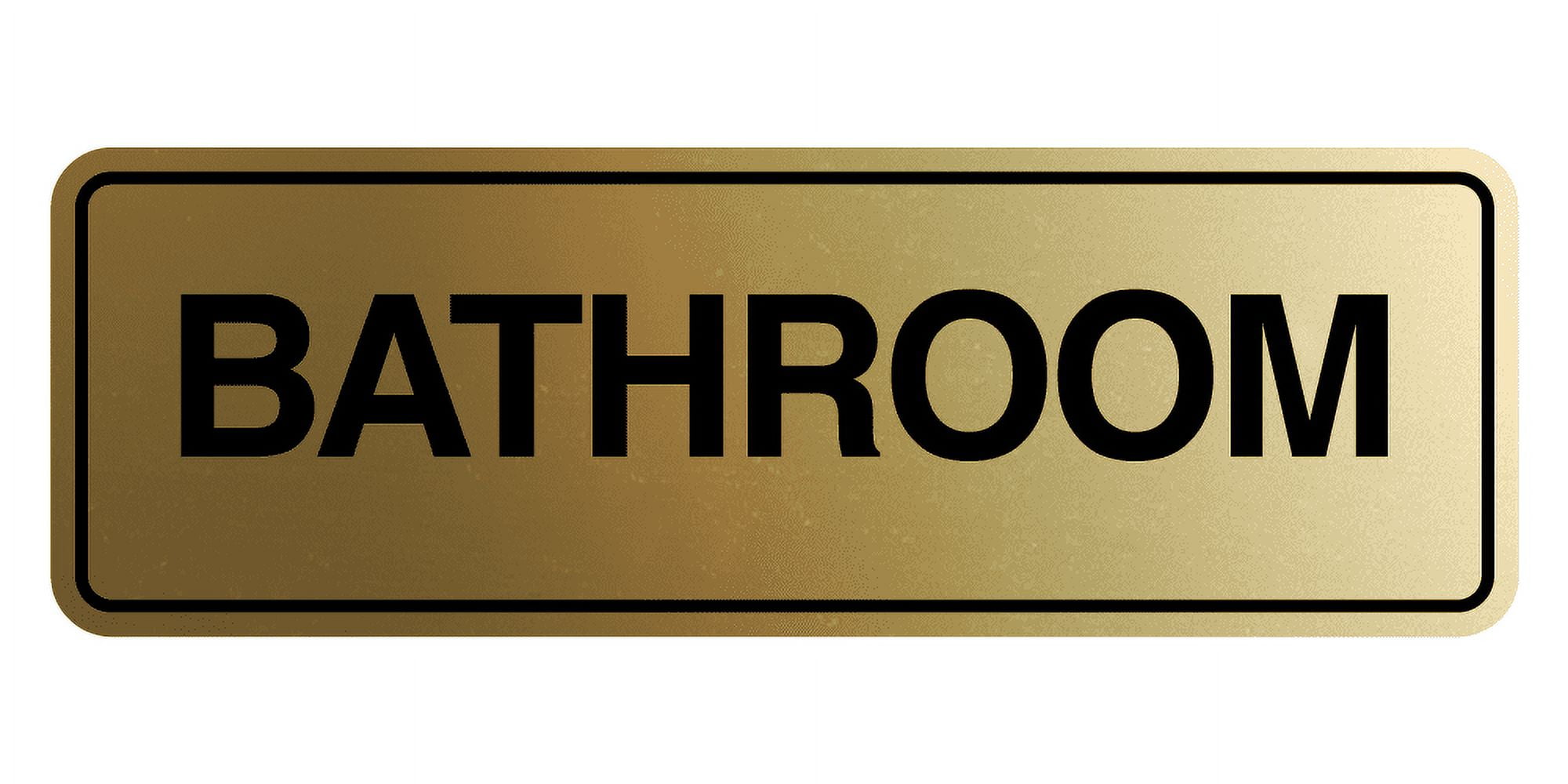 Signs ByLITA Standard Bathroom Wall or Door Sign | Easy Installation ...