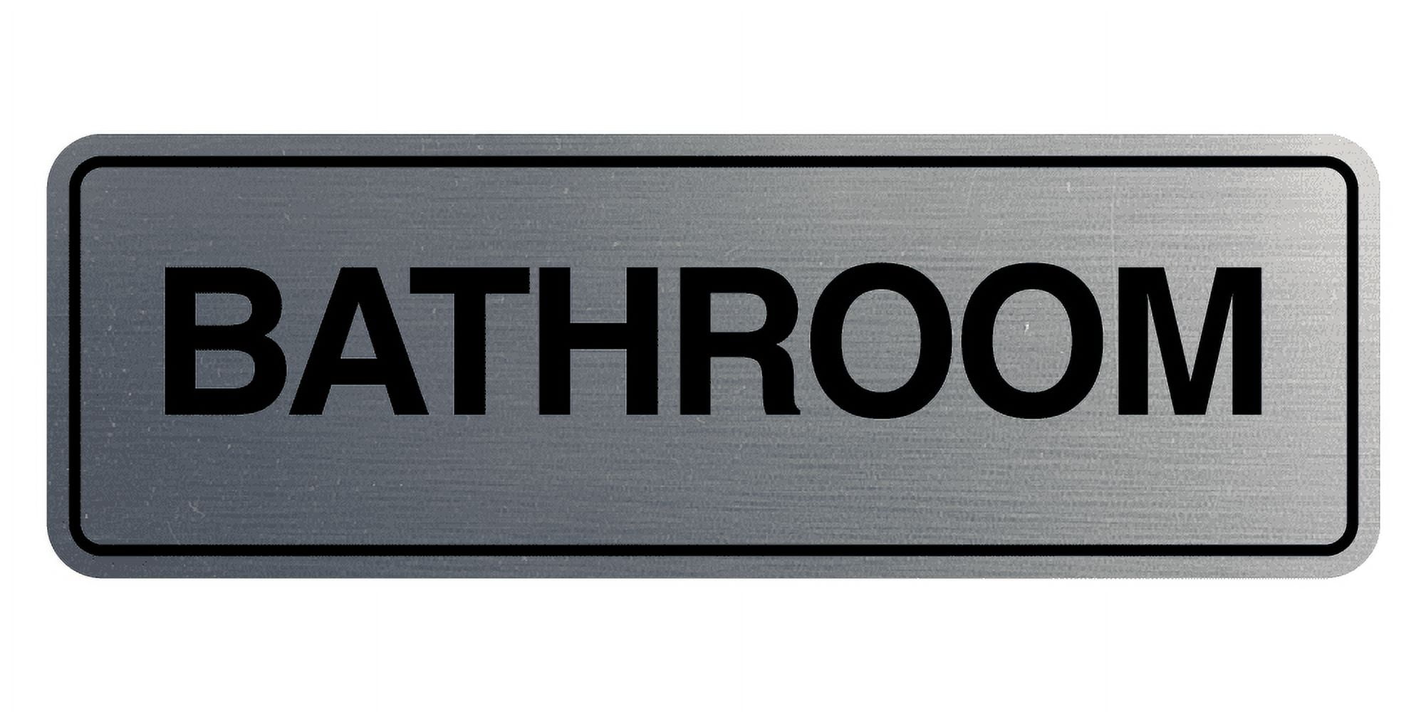 Signs ByLITA Standard Bathroom Wall or Door Sign | Easy Installation ...