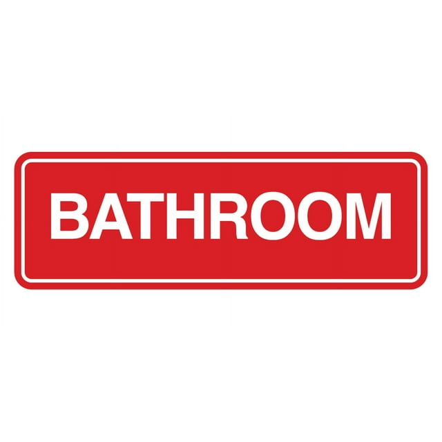 Signs ByLITA Standard Bathroom Wall or Door Sign | Easy Installation ...