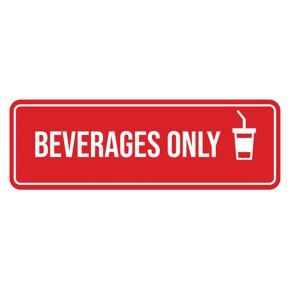 Cans And Bottles Only Sign