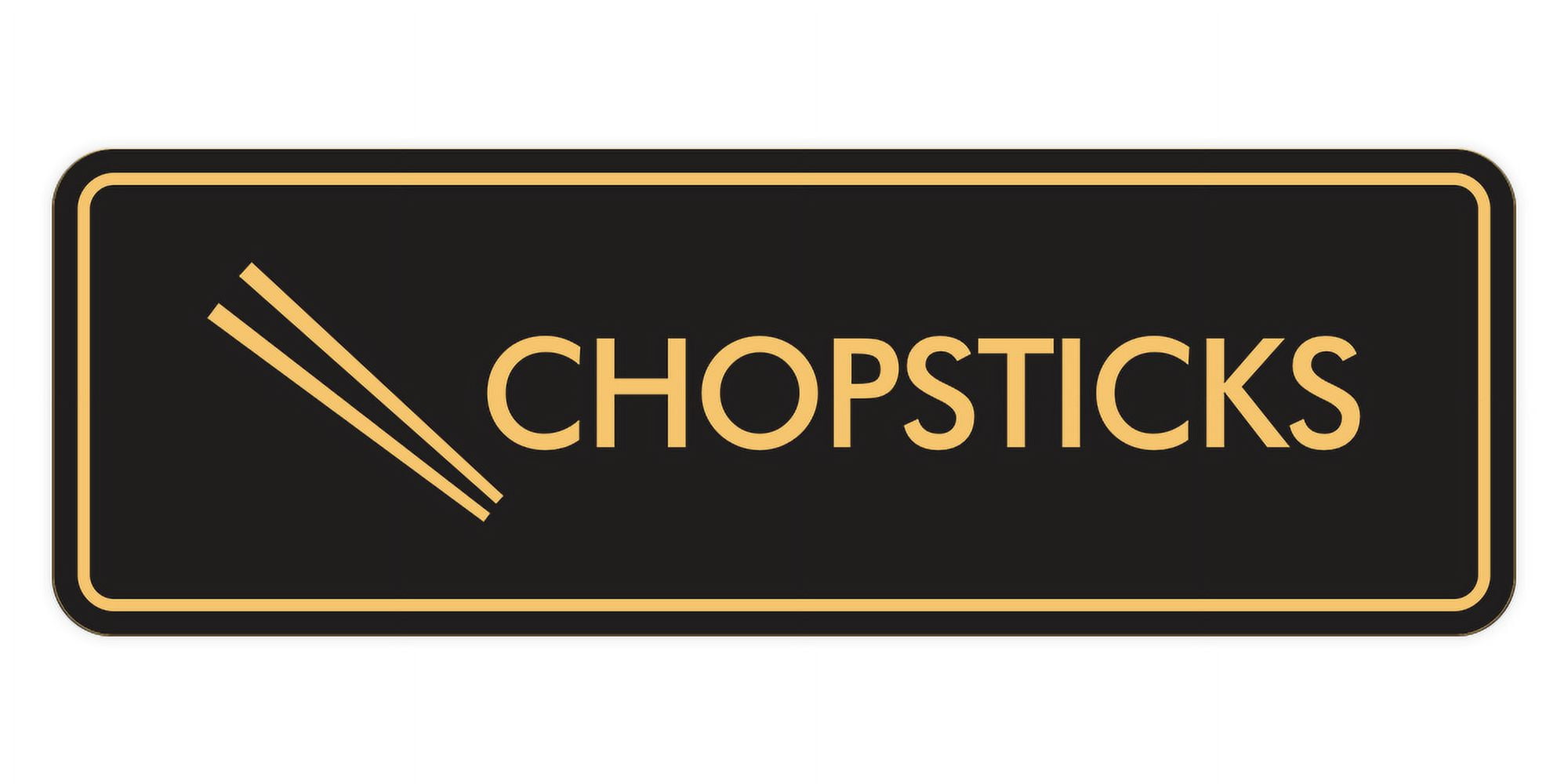 Signs ByLITA Standard Chopsticks Door or Wall Sign Easy Installation ...