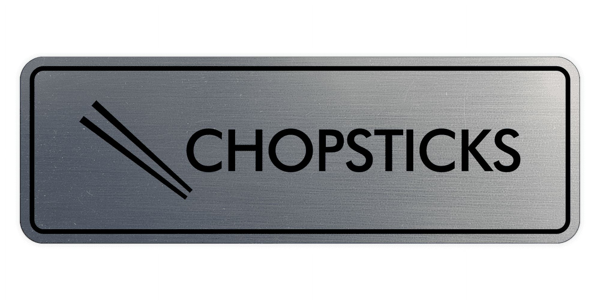 Signs ByLITA Standard Chopsticks Door or Wall Sign Easy Installation ...