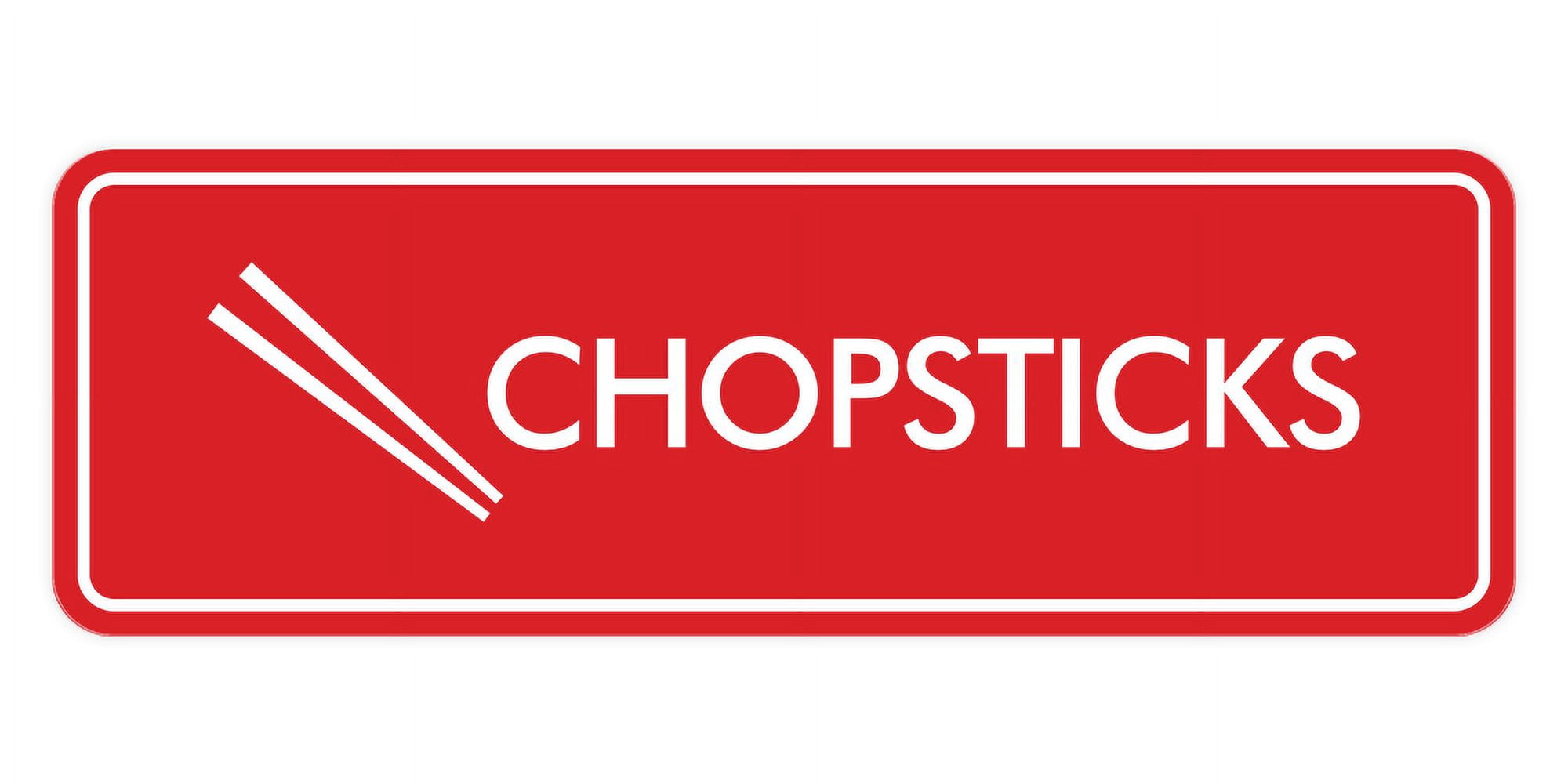 Signs ByLITA Standard Chopsticks Door or Wall Sign Easy Installation ...