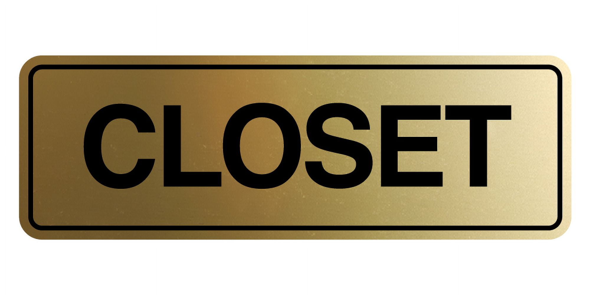 Signs ByLITA Standard Closet Wall or Door Sign | Easy Installation ...